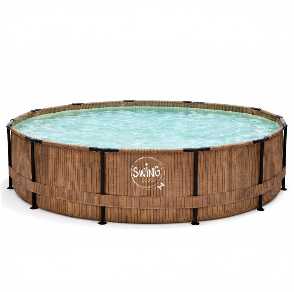 Haf Swing Frame Pool rund Holz-Optik Ø 366 x 91 cm ab 259,99 ...