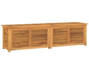 The Living Store Gartenbox mit Beutel 200x50x53 cm Massivholz Teak ab ...