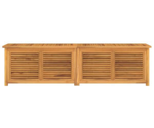 The Living Store Gartenbox mit Beutel 200x50x53 cm Massivholz Teak ab ...