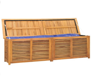 The Living Store Gartenbox mit Beutel 200x50x53 cm Massivholz Teak ab ...