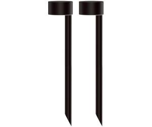 Lumisky FORTY Solar-Erdspießleuchten Stahl Schwarz H30cm, 2er-Set (2x ...