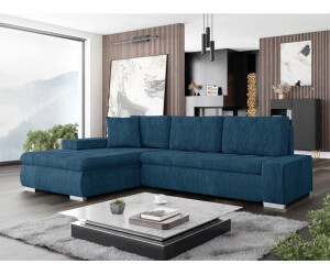 Mirjan24 Orkan Mini Cord Ecksofa mit Schlaffunktion und Bettkasten, L ...