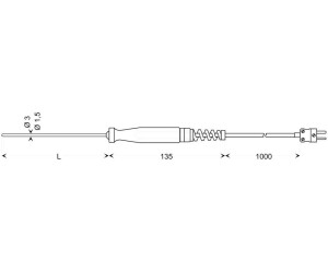 Greisinger GTF 400 Sonda a Immersione -65 a 550°C Tipo K (600642) a € ...