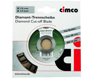 Cimco Diamant-Trennscheibe Basalt/Bordstein 150mm (208746) ab 71,79 ...