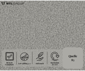 WFL GROUP Amira Polsterbett mit Bettkasten und Lattenrost, Boucle/Samt ...