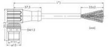 Wago sercos Leitung M12D-Stecker, winklig, 4-polig, 20m (756-1602/060 ...