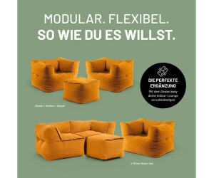 Lumaland Modularer Sessel Cord-Reihe 400L, 96x72x70cm, Senfgelb ab 99 ...