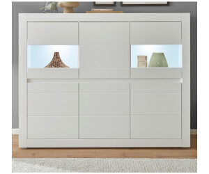 Furn.Design Derby Highboard Weiß Matt / Evoke Eiche, Soft-Close ...