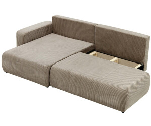 Mirjan24 Ecksofa O Cord L-Form mit Schlaffunktion und Bettkasten ab 689 ...