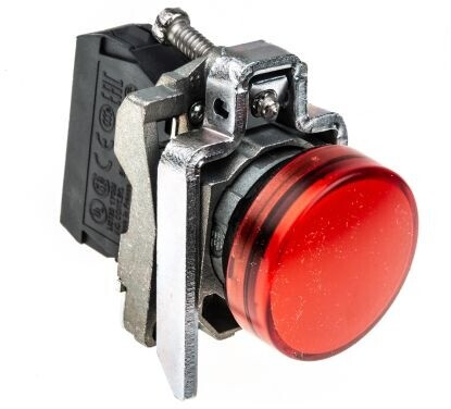 Schneider Electric Harmony XB4 Leuchtmelder 22mm Metall rot 230-240V AC ...