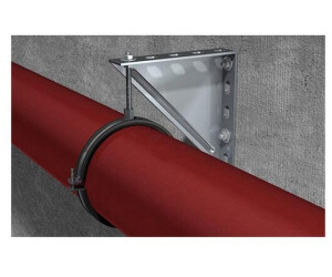 Fischer Massivrohrschelle FRSM 212 M12/M16 verzinkt mit EPDM ...