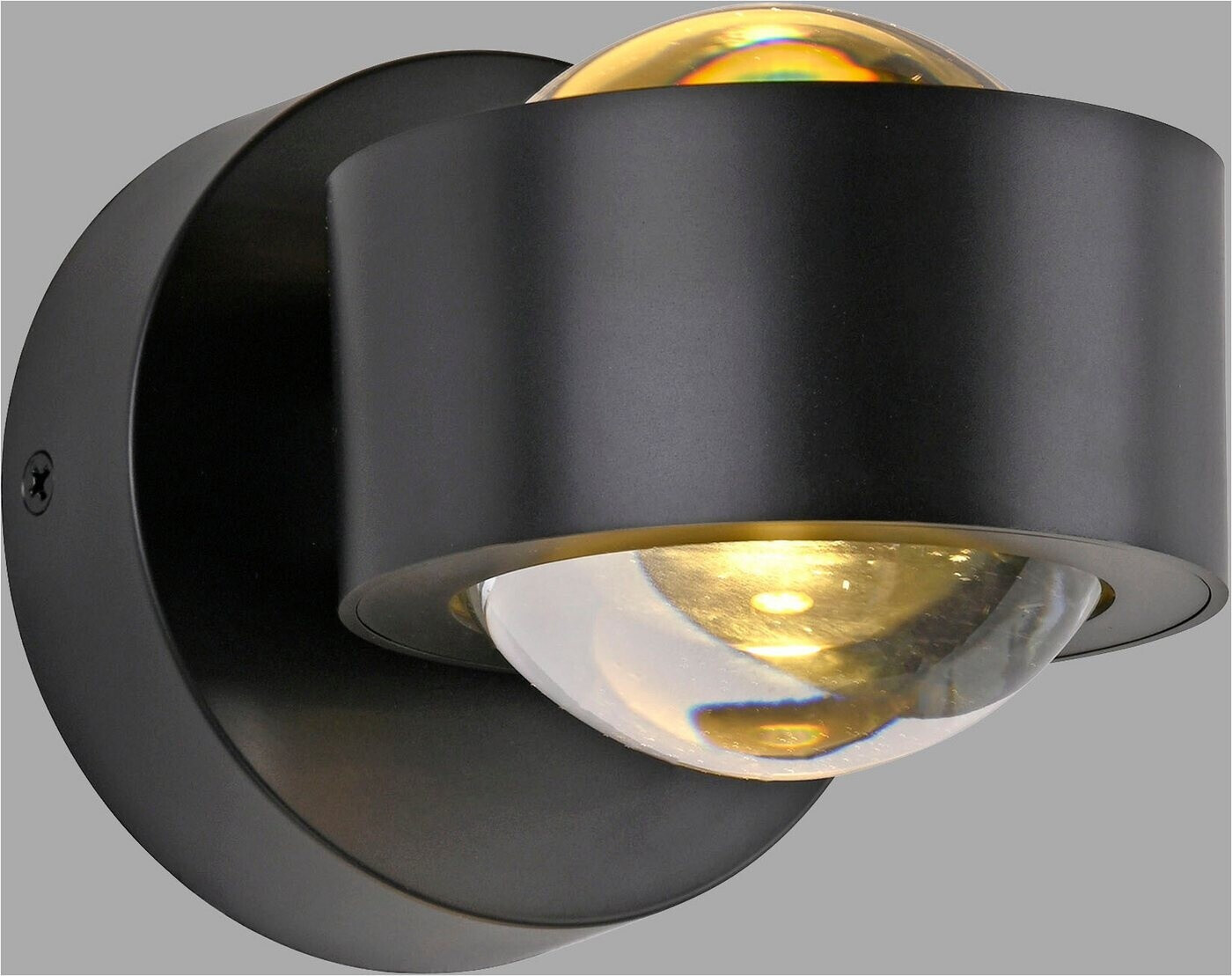 JUST LIGHT Akku-Chia LED-Wandleuchte schwarz dimmbar drehbar USB (19330 ...