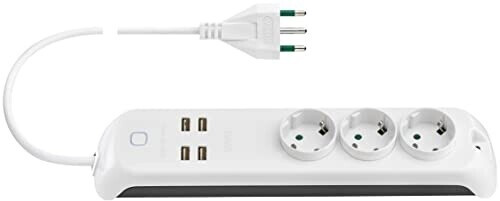 Vimar Smart WiFi Steckdosenleiste 3x Schuko, 4x USB-A, 16A (00447.CC.B ...