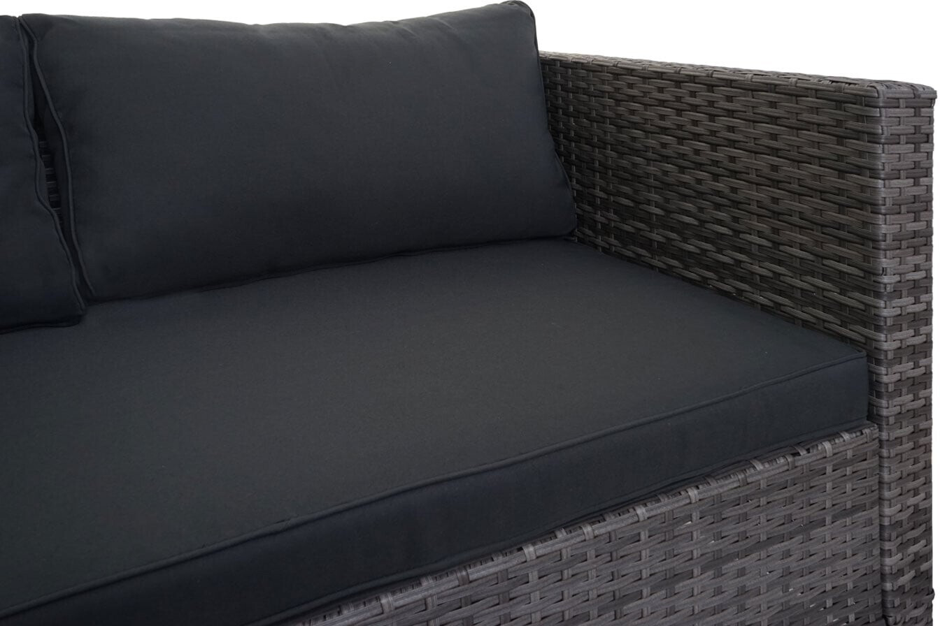 Heute Wohnen HWC-F57 Poly-Rattan Lounge-Garnitur Gartensofa Sitzgruppe ...