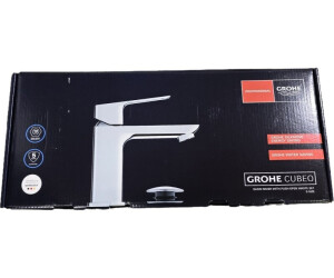 GROHE Cubeo Einhand-Waschtischbatterie S-Size Push-open Ablaufgarnitur ...