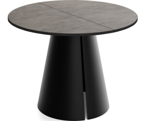 WFL GROUP Lamio Esstisch rund ausziehbar 100–180cm Beton-Optik ...