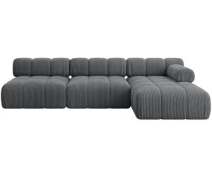 ALTDECOR Razon-L2 Ecksofa L-Form 5-Sitzer Cord Dunkelgrau 285x160cm ab ...