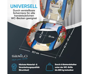 Sanilo WC-Sitz Greece mit Absenkautomatik, Oval, Blau ab 39,99 ...
