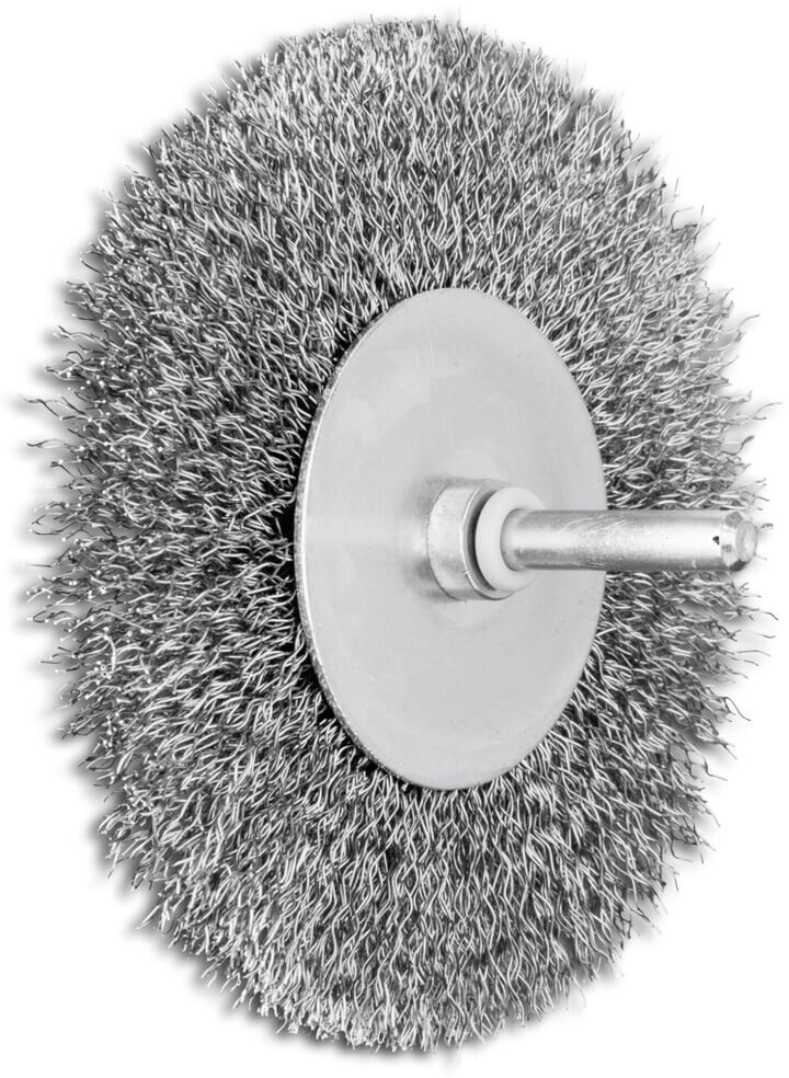 Pferd Rundbürste RBU ungezopft Ø100x20mm Schaft-Ø6mm Stahl-Draht-Ø0 ...