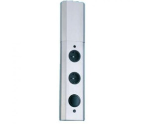 Naber Mira Wand 2 Aufbausteckdosenelement 2-fach mit Schalter für ...