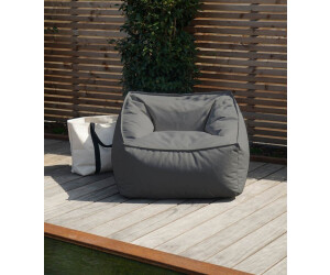 mokebo Der Sunnyboy Sitzsack mit Hocker, Outdoor Textil, Anthrazit ...