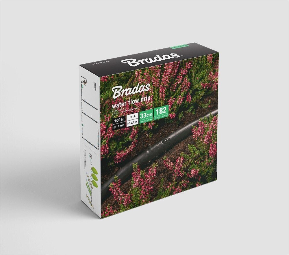 Bradas Water Drip Tropfbewässerungsset 50m mit Anschlüssen (DSWWM50 ...