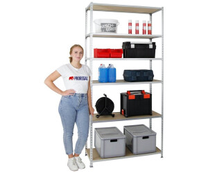 Proregal Giant Muli Schwerlastregal 250x100x40cm 6 Fachböden 150kg ...