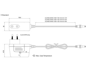 Mean Well GSV60E24-P1J Transformateur pour LED 60W 2.5A non dimmable ...