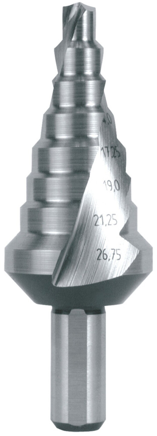 RUKO Stufenbohrer HSS Größe 4, 6-26,75mm Spiralnut+Kreuzanschliff ...