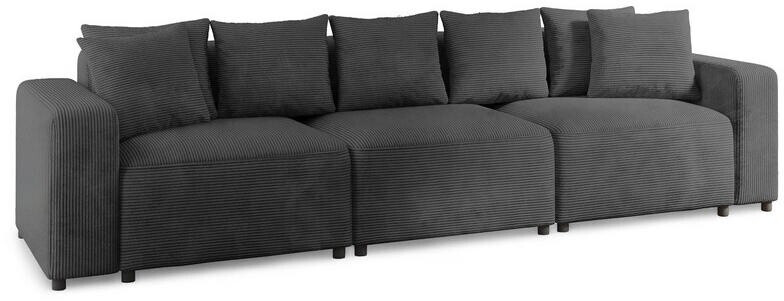 Fun Möbel MEGAN 3-Sitzer Sofa Stoff Poso Dunkelgrau ab 918,00 ...