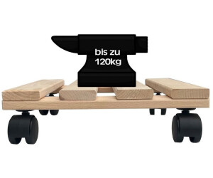 Hossi's Wholesale Pflanzroller Eckig 30x30cm Buchenholz 120kg, 10er-Set ...
