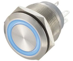 TRU Components GQ22-11WE/B-W/12V Drucktaster 22mm 250V/AC 0.5A IP67 ...