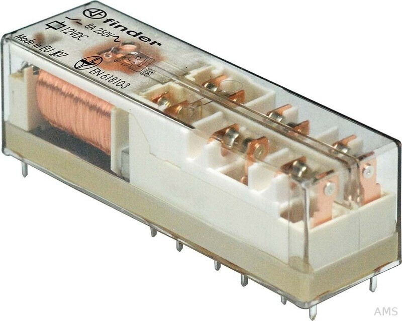 Finder Relais mit zwangsgeführten Kontakten 4S/2Ö 8A Spule 24V DC ...