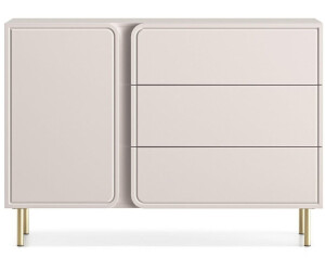 Selsey Loppa Sideboard 1-türig 3 Schubladen Kaschmirbeige 120cm (Loppa ...