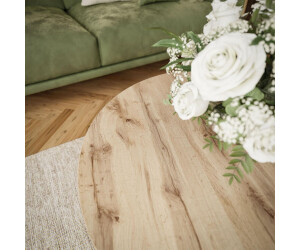 Lookway Lori Loft Couchtisch rund, Weiß / Wotan Eiche, ⌀70cm ...