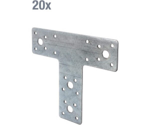 Alberts Flachverbinder T-Form sendzimirverzinkt 160x142x45mm 20er-Set ...