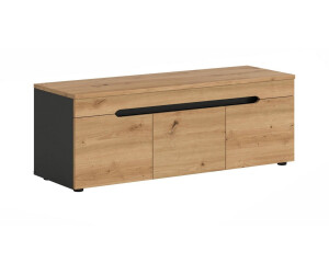 xonox.home Canu Sitzbank 120x43x37cm Basalt grau / Artisan Eiche, 3 ...