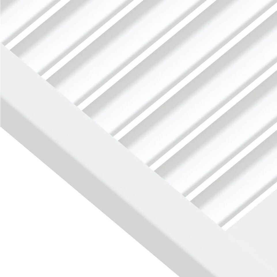 vidaXL Schranktüren Lamellen-Design 2 Stk. Massivholz Weiß 61,5x59,4cm ...