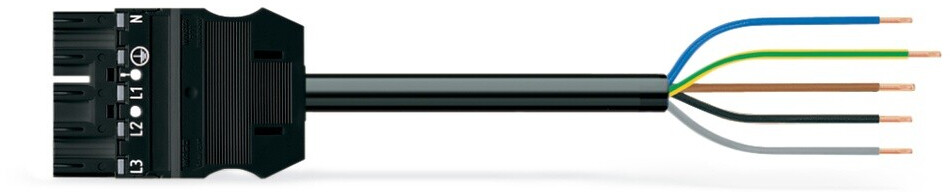 Wago Konfektionierte Anschlussleitung Cca Stecker 1m schwarz (771-9395/ ...