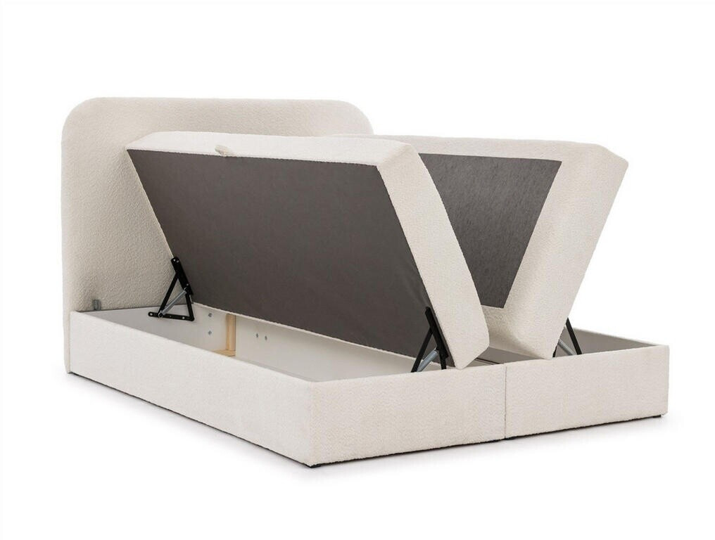 Fun Möbel Boxspringbett BINETA Stoff Coral Grau 160x200cm ab 715,00 ...