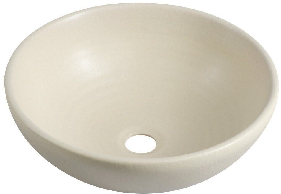 Sapho Attila Lavabo da Appoggio Rotondo 42.5x42.5cm Ceramica Marrone ...