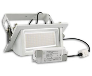 ISOLED LED Shop-Downlight Box 32W ausschwenkbar weiß ColorSwitch 3000 ...