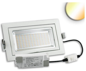 ISOLED LED Shop-Downlight Box 32W ausschwenkbar weiß ColorSwitch 3000 ...
