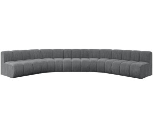 ALTDECOR Montra-U1 Modulares Sofa U-Form 7-Sitzer Textil Dunkelgrau ...
