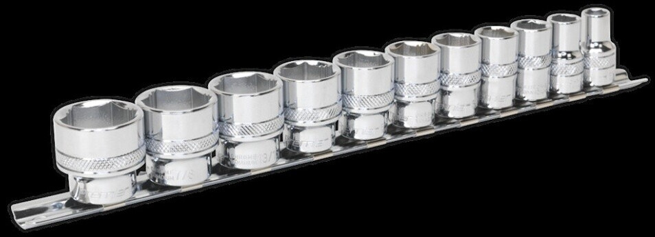 Buy Sealey Premier Imperial Lock-On Socket Set 3/8" Sq Drive 11pc ...