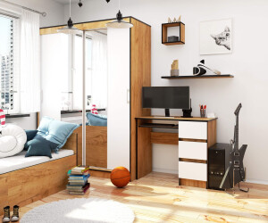 Akord Furniture Factory A6 Schreibtisch 3 Schubladen, 90x50x77cm, Craft ...