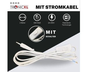 TronicXL Inline-Lüfter 100mm 230V mit Schalter und Stecker ab 24,90 ...