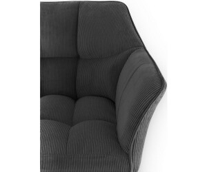 CLP Damaso Barhocker Cord Dunkelgrau, Weiß Metall (326327) ab 151,99 ...