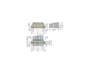 Wago 1-Leiter-Federleiste CAGE CLAMP® 2,5mm² grau (231-212/031-000) ab ...