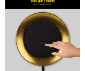 Näve Solan 4in1 Akku-/Solar-/Tisch-/Hängeleuchte LED dimmbar, gold ...